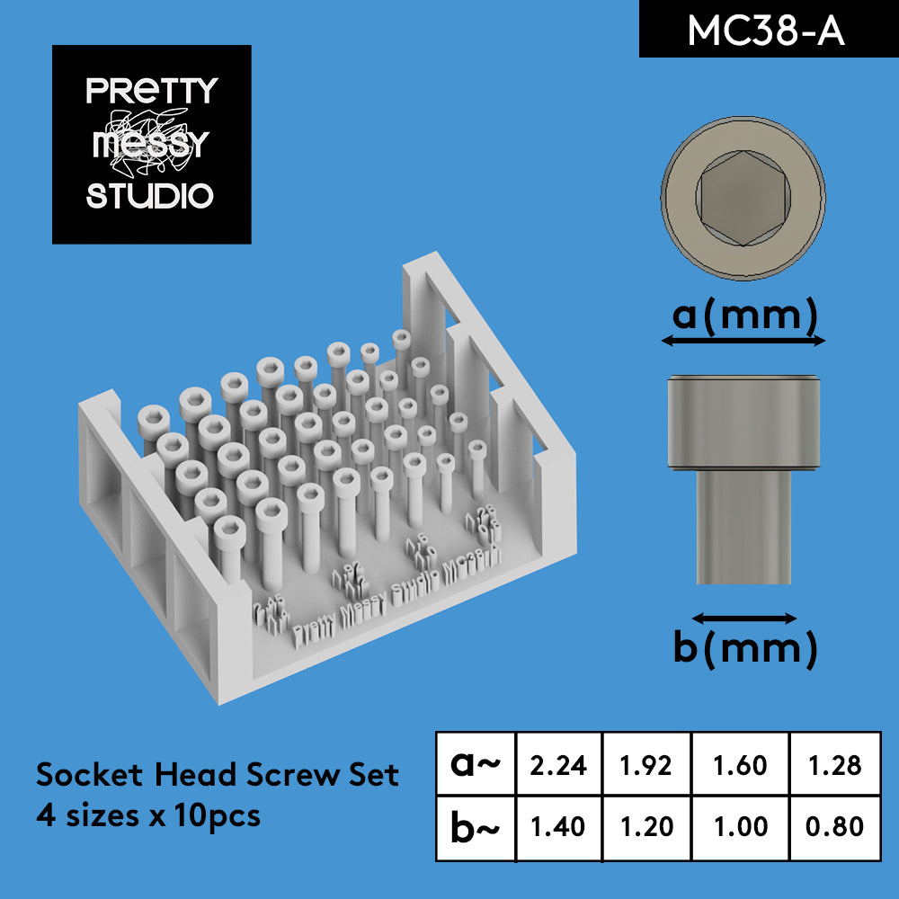 Detail-up Screw Set 3D Printed – Pretty Messy Studio